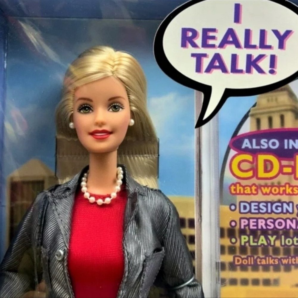 Mib 1998 Vintage Working Woman Talking Barbie - Gem